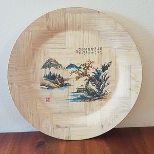 Vintage | Dining | Vintage Bamboo Chinese Taiwanese Plate | Poshmark